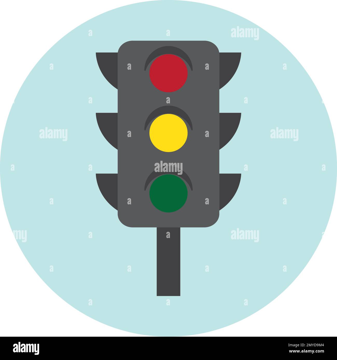 Traffic light junction vector vectors Cut Out Stock Images & Pictures ...