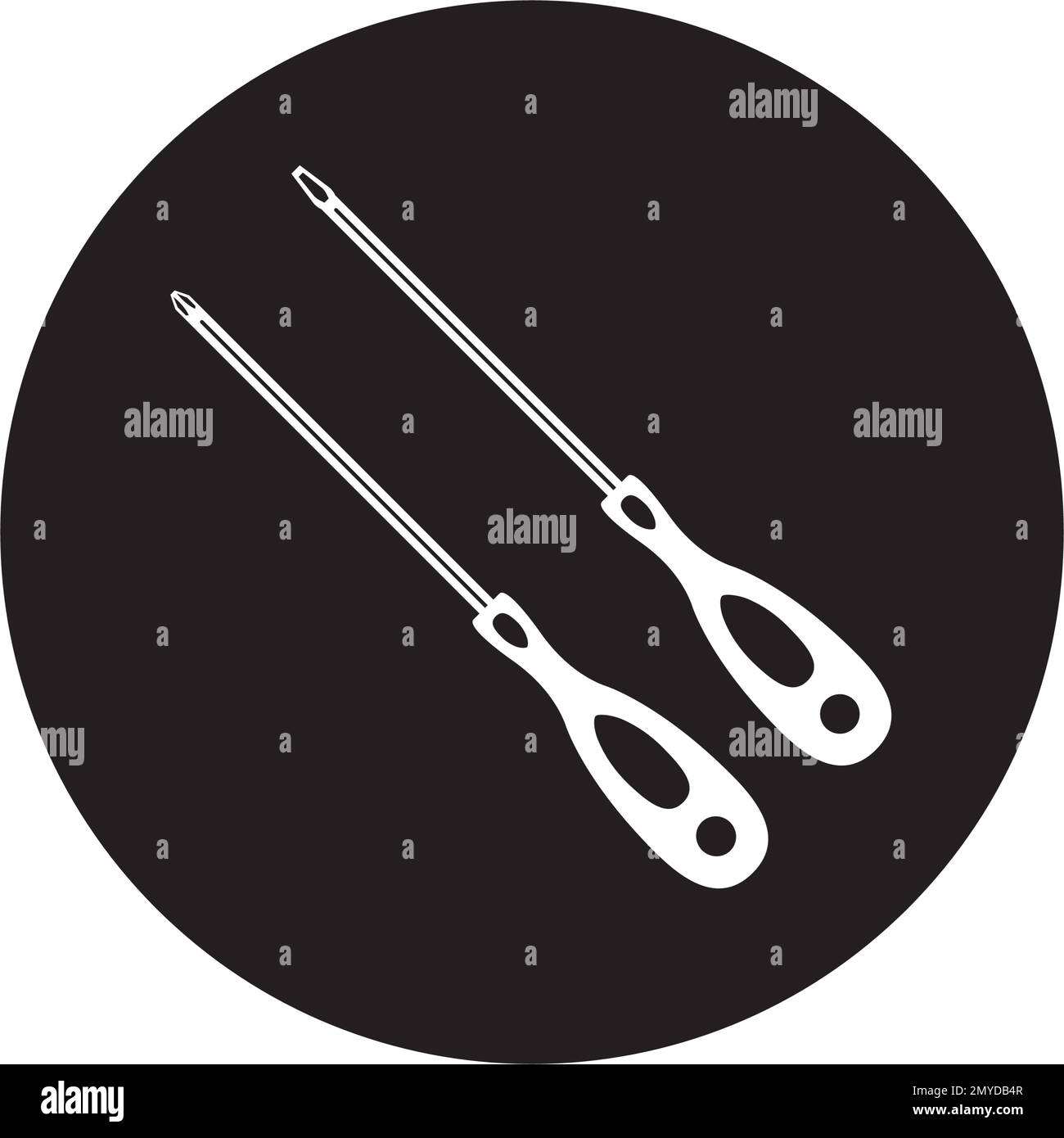 Fix screwdriver icon. Simple illustration of fix screwdriver vector ...