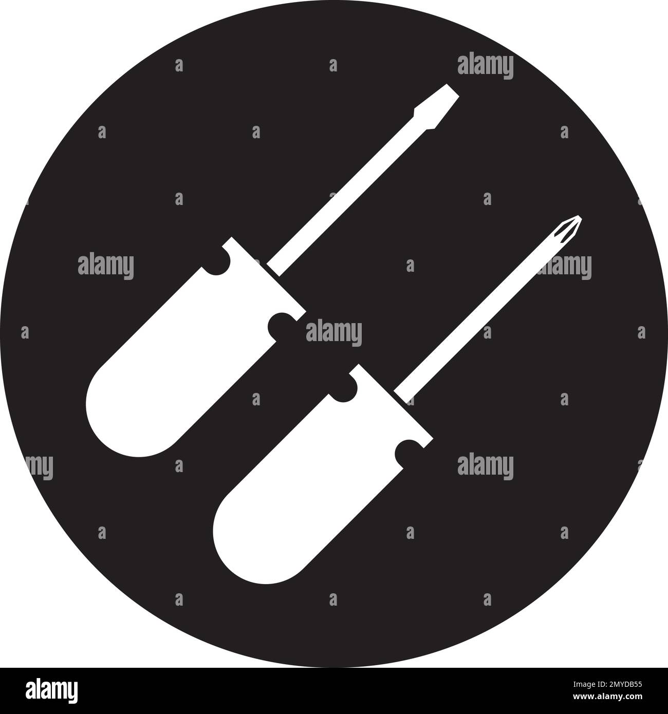 Fix screwdriver icon. Simple illustration of fix screwdriver vector ...