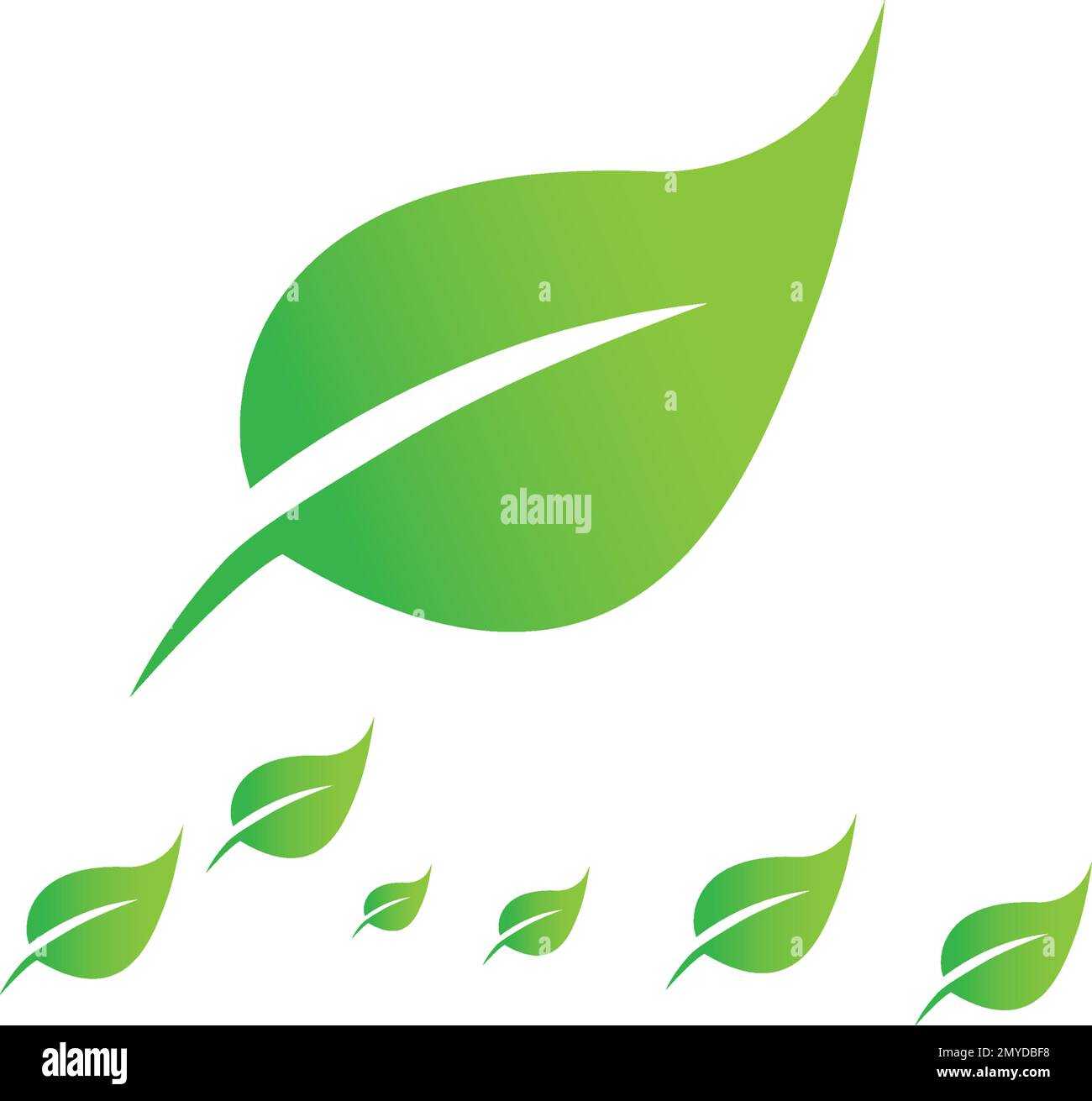 Green and gray logo vector vectors Stock Vector Images - Alamy