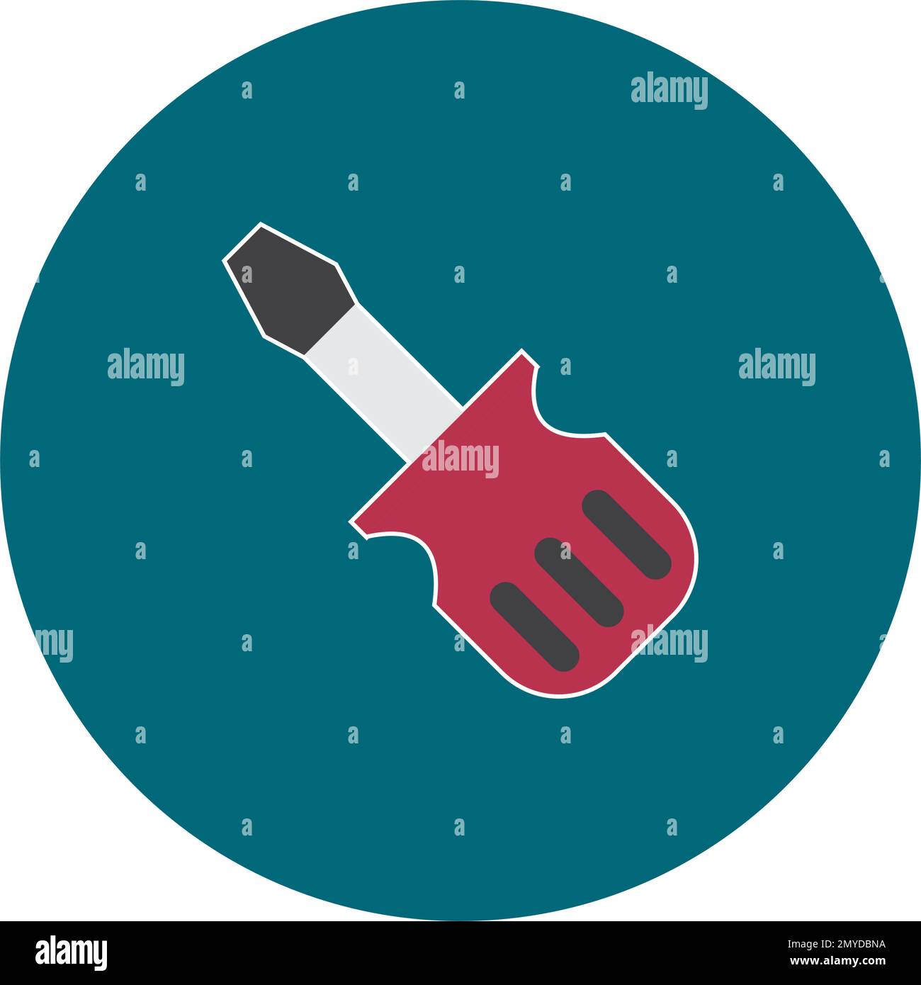 Fix screwdriver icon. Simple illustration of fix screwdriver vector ...
