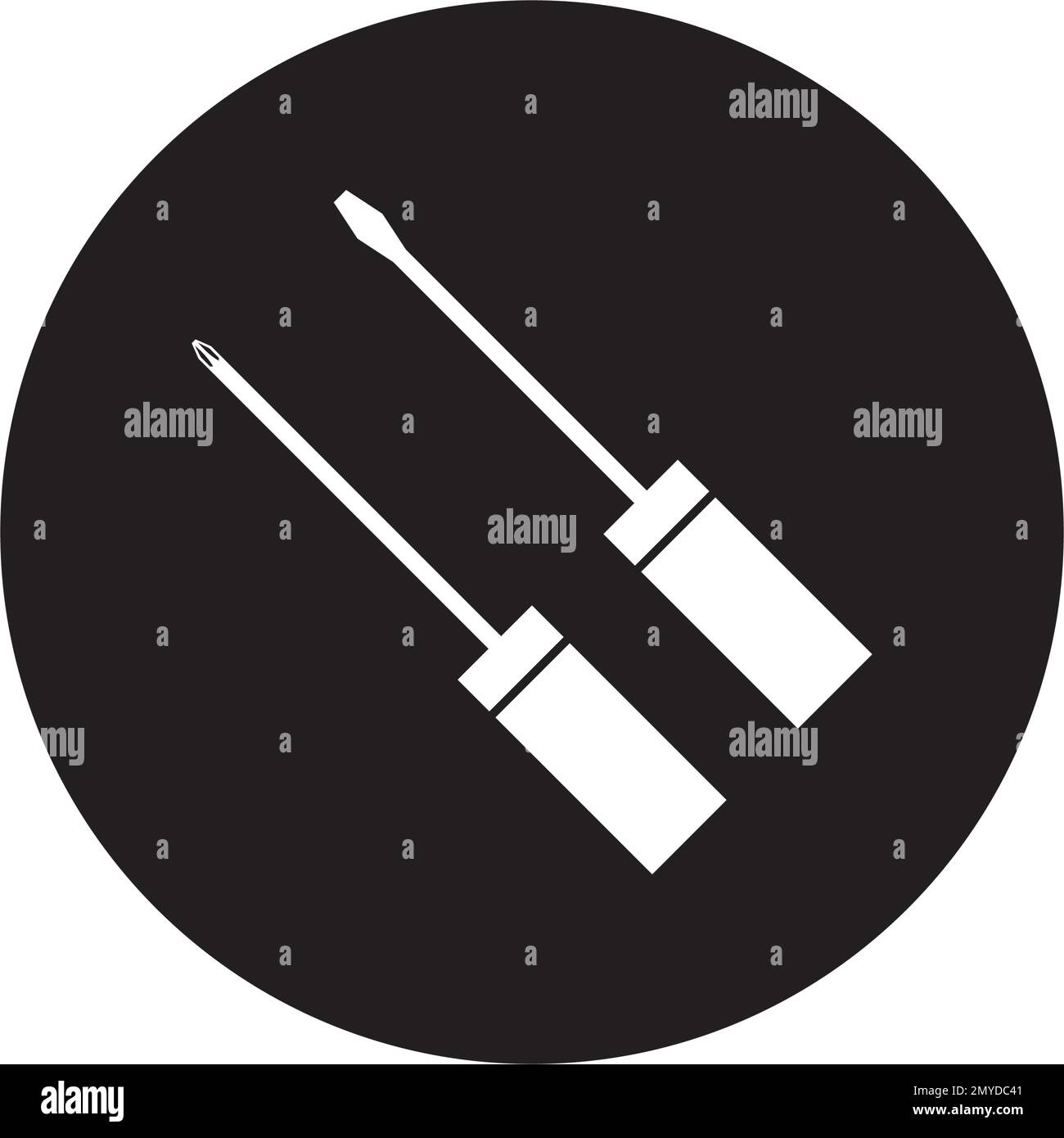 Fix screwdriver icon. Simple illustration of fix screwdriver vector icon for web design isolated ...