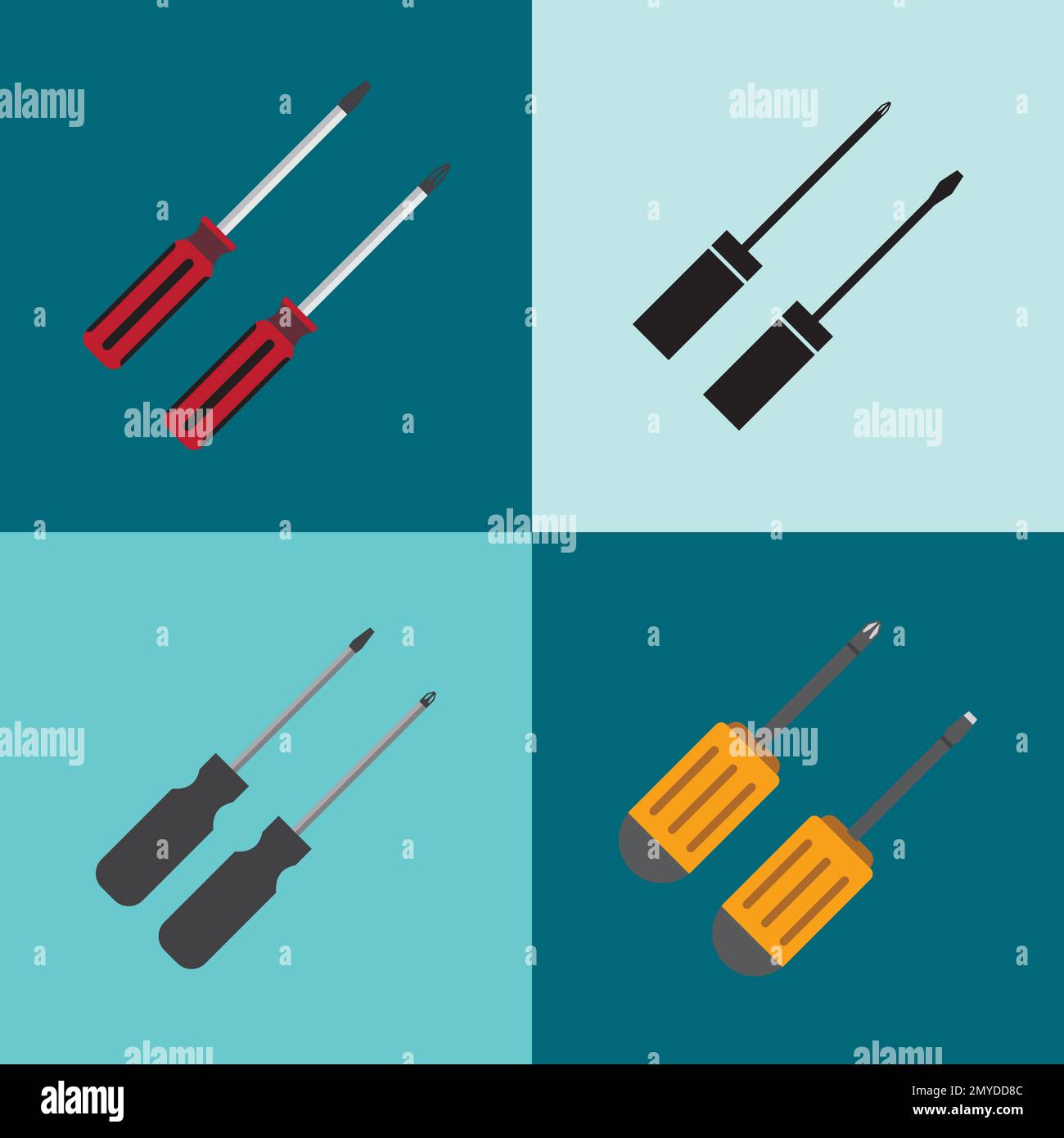 Fix screwdriver icon. Simple illustration of fix screwdriver vector ...