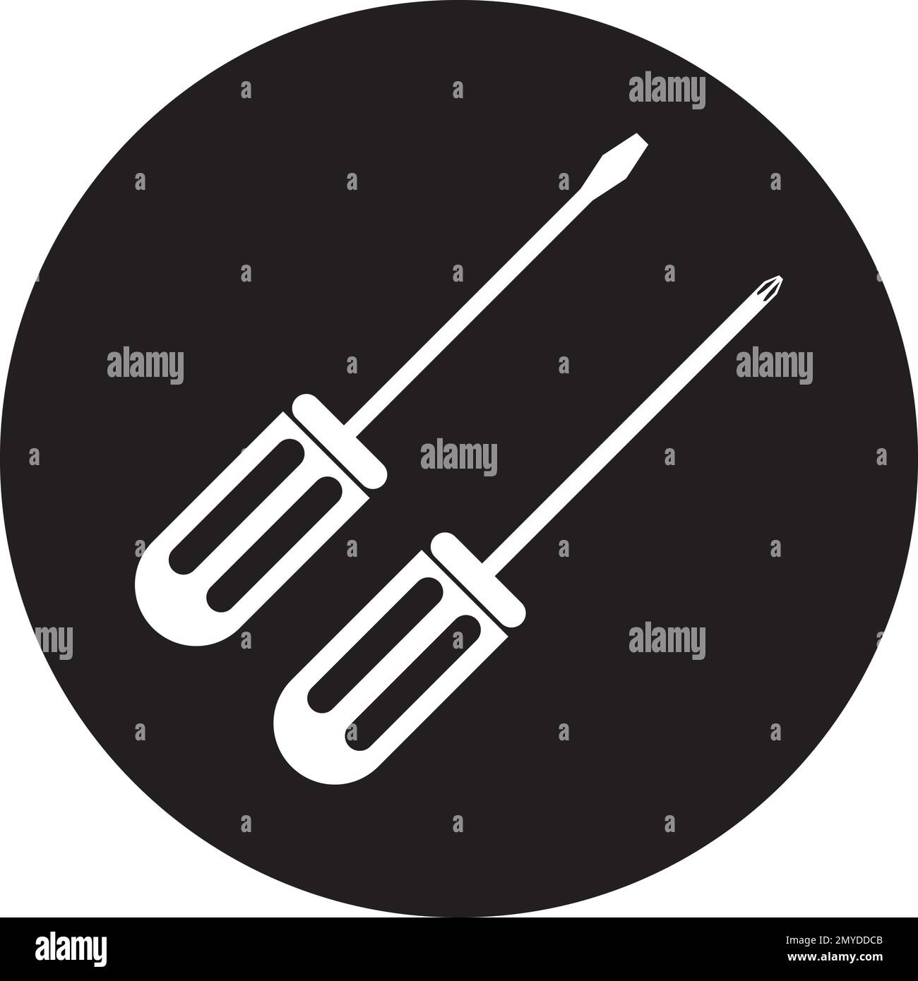 Fix screwdriver icon. Simple illustration of fix screwdriver vector ...