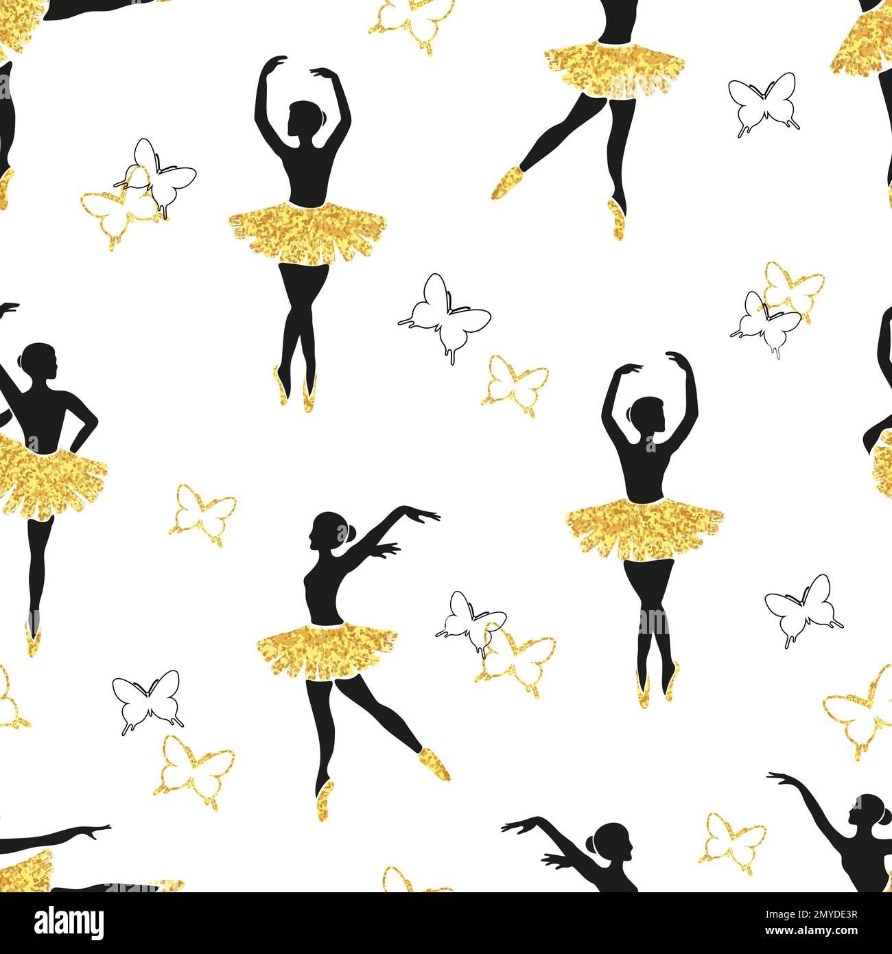 Dance of the butterflies Stock Vector Images - Alamy