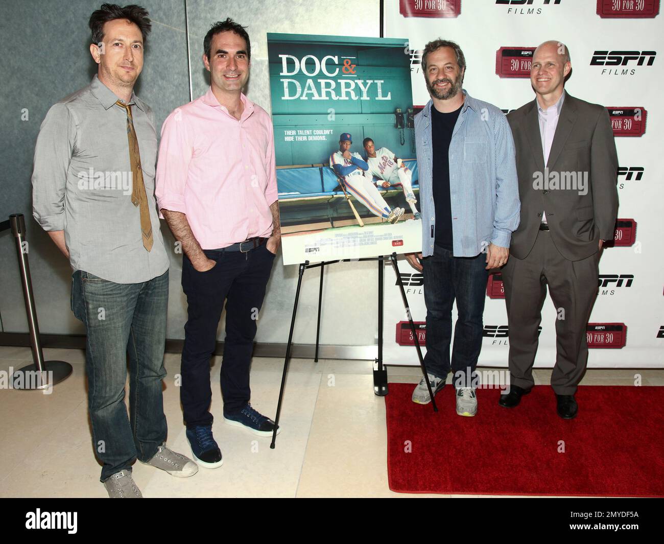Michael Bonfiglio, from left, Connor Schell, Judd Apatow and John Dahl ...