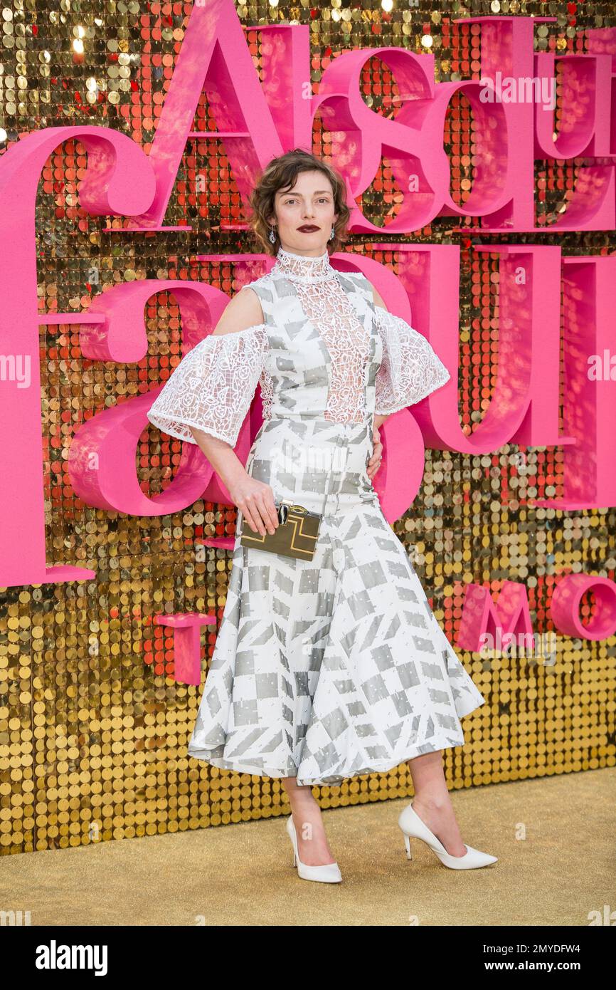 Actress Camilla Rutherford poses for photographers upon arrival at the ...