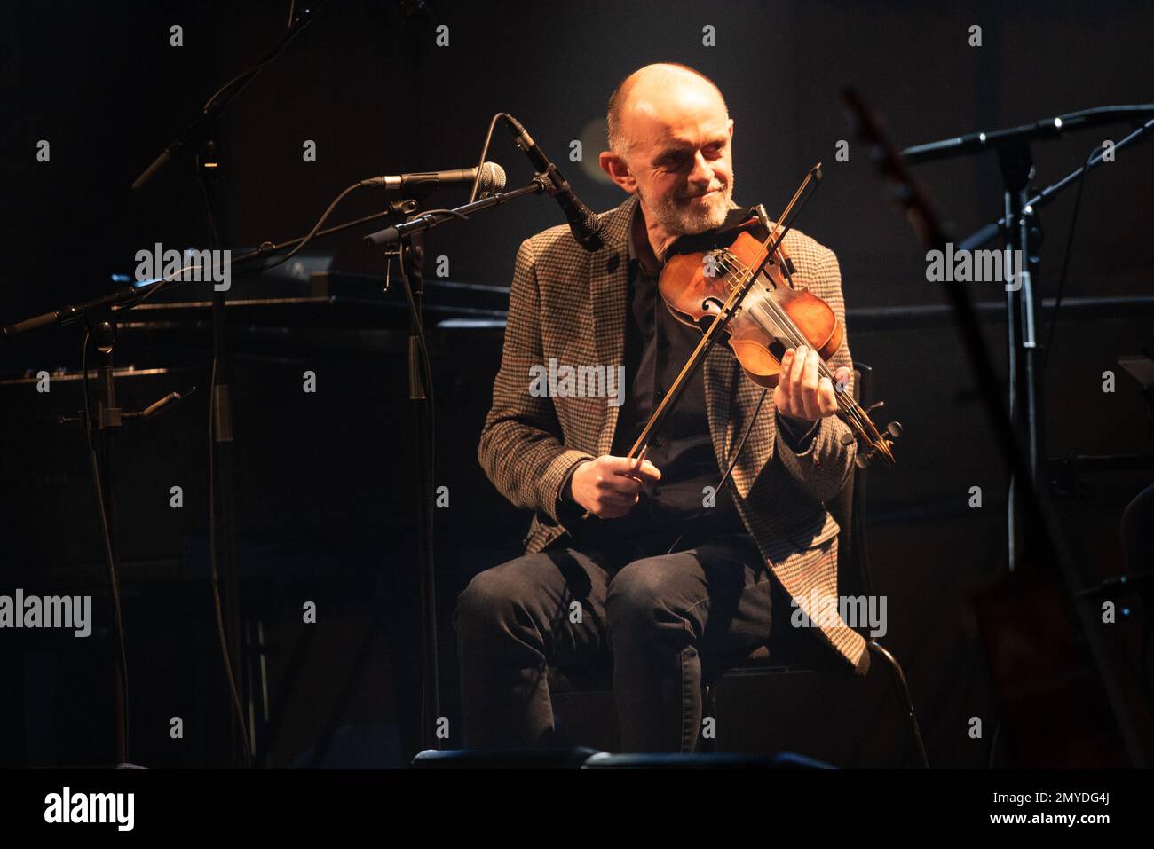 Glasgow Scotland. Duncan Chisholm, Scottish fiddle player and composer ...