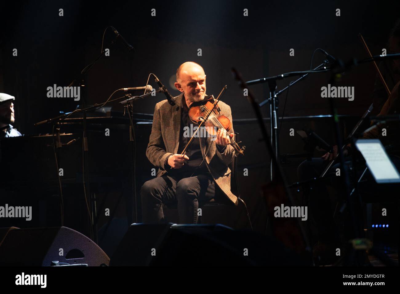 Glasgow Scotland. Duncan Chisholm, Scottish fiddle player and composer ...
