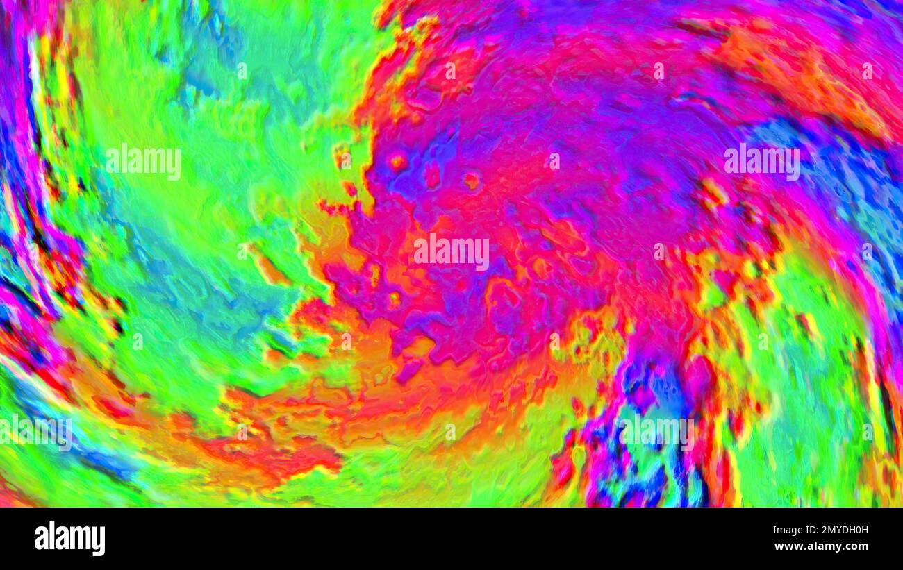 Weather Hurricane On Radar And Satellite Stock Photo - Alamy