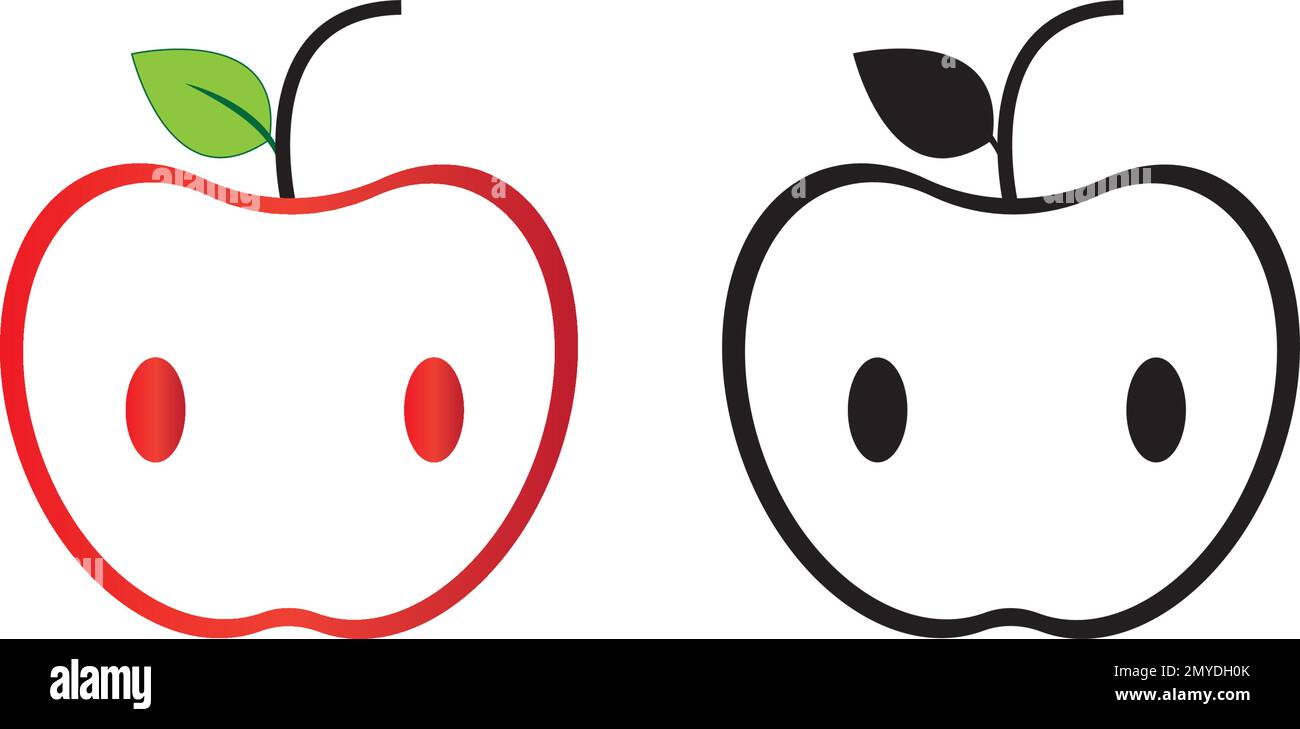 Red and green apples,Vector illustration,design Stock Vector Image & Art - Alamy