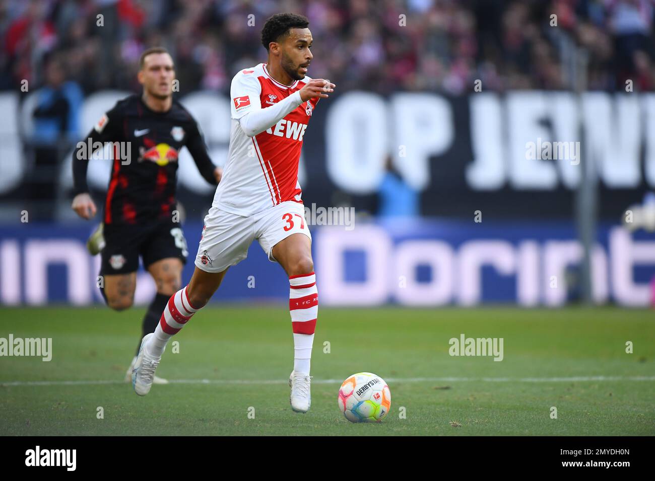 COLOGNE, GERMANY - 04.02.23: Linton Maina. The match of 1. Bundesliga 1 ...