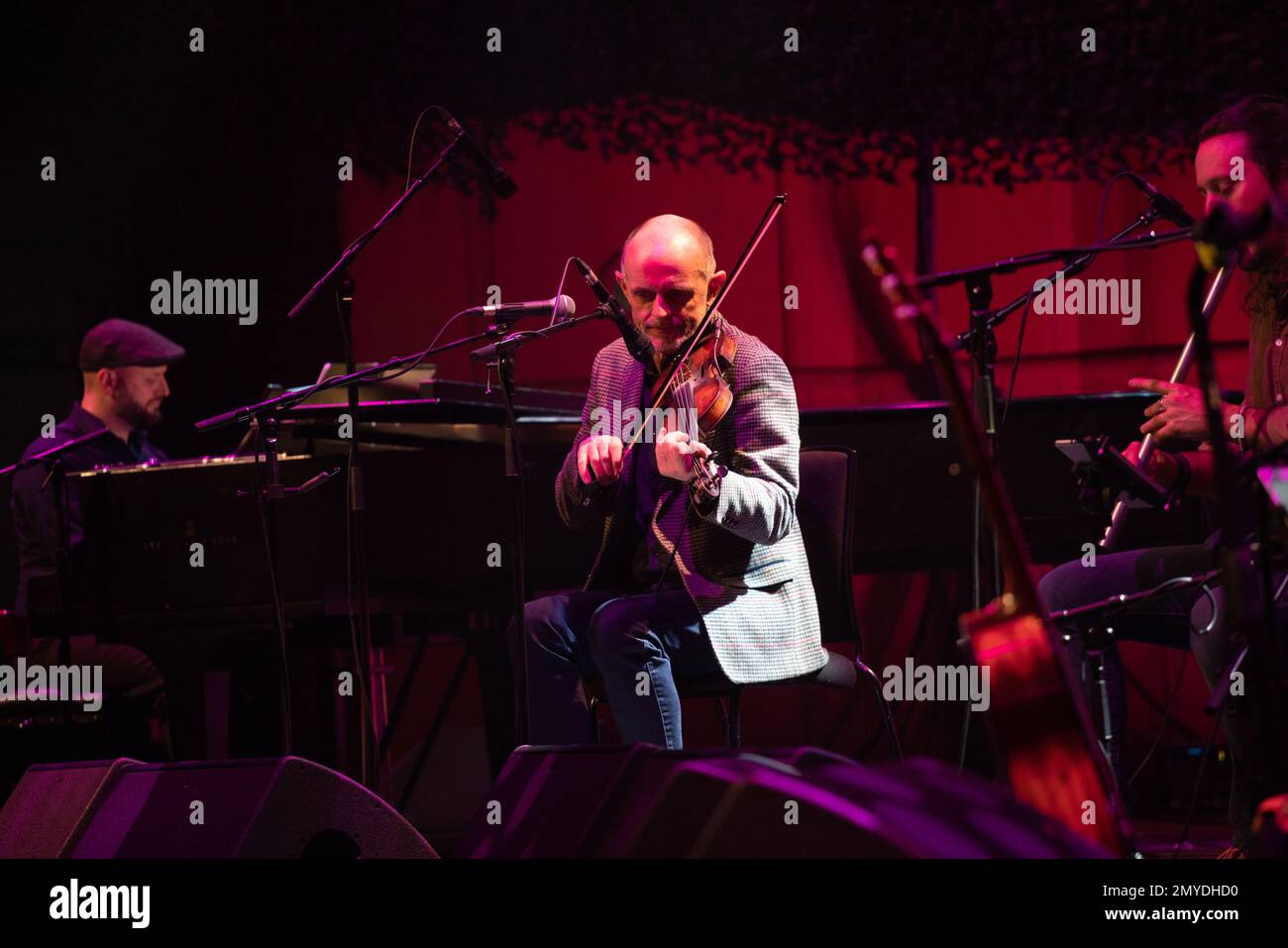 Glasgow Scotland. Duncan Chisholm, Scottish fiddle player and composer ...