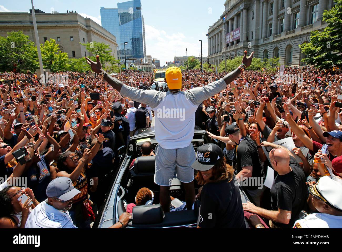 FILe - In this June 22, 2016, file photo, Cleveland Cavaliers' LeBron ...
