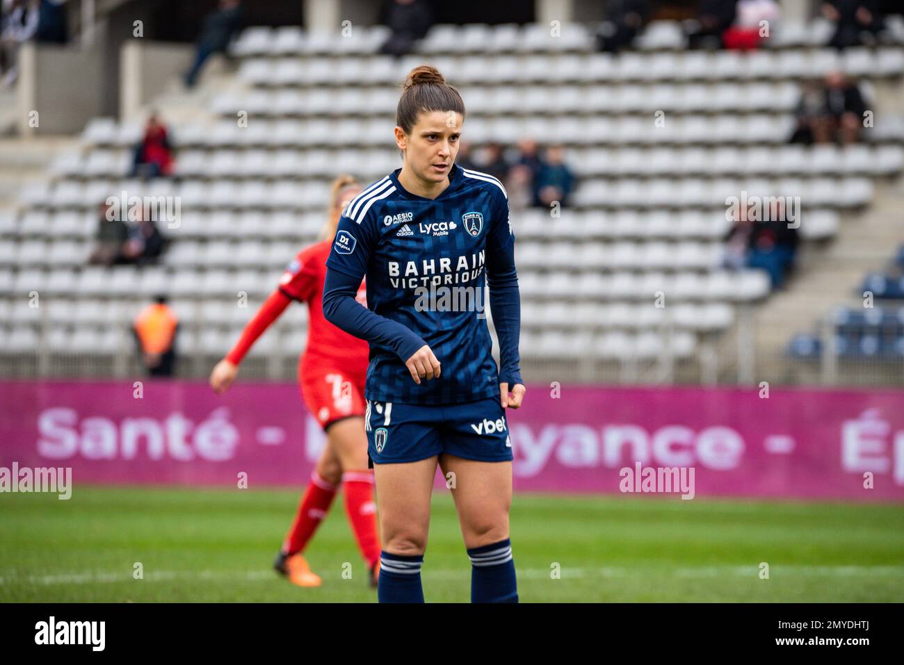 Mathilde Bourdieu of Paris FC during the Women's French championship ...