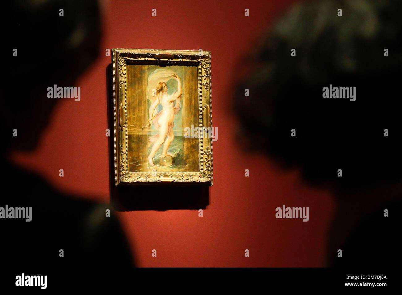 Two women look at the paining 'Fortuna' by Peter Paul Rubens at the ...