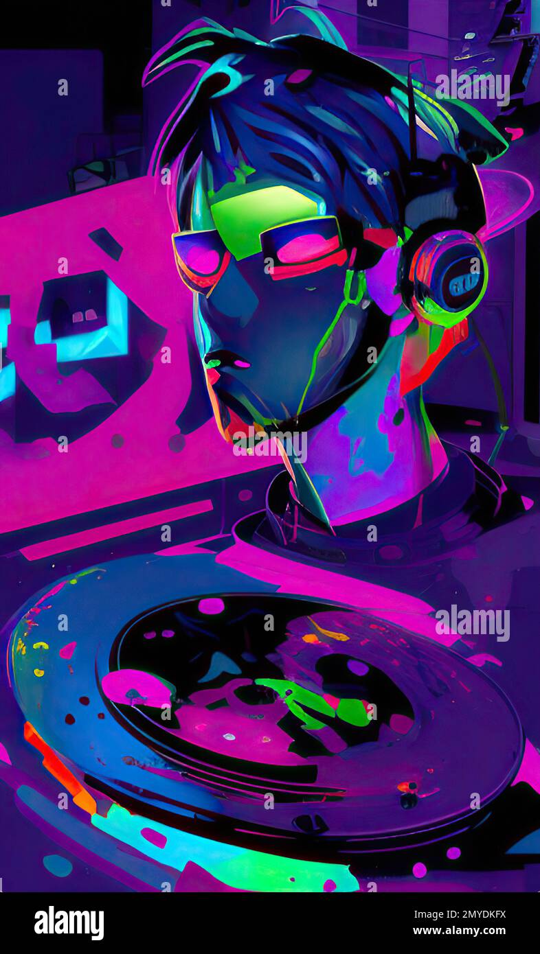 Music background with splash watercolor Stock Photo - Alamy