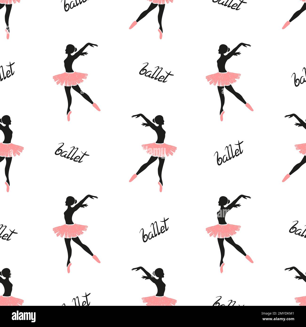 Vintage ballet dancers Stock Vector Images - Alamy