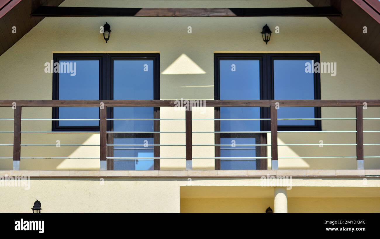 New single family house in a new development area. Residential home ...