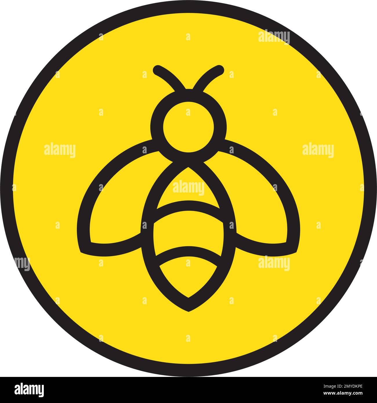 Bee logo vector illustration template design Stock Vector Image & Art ...