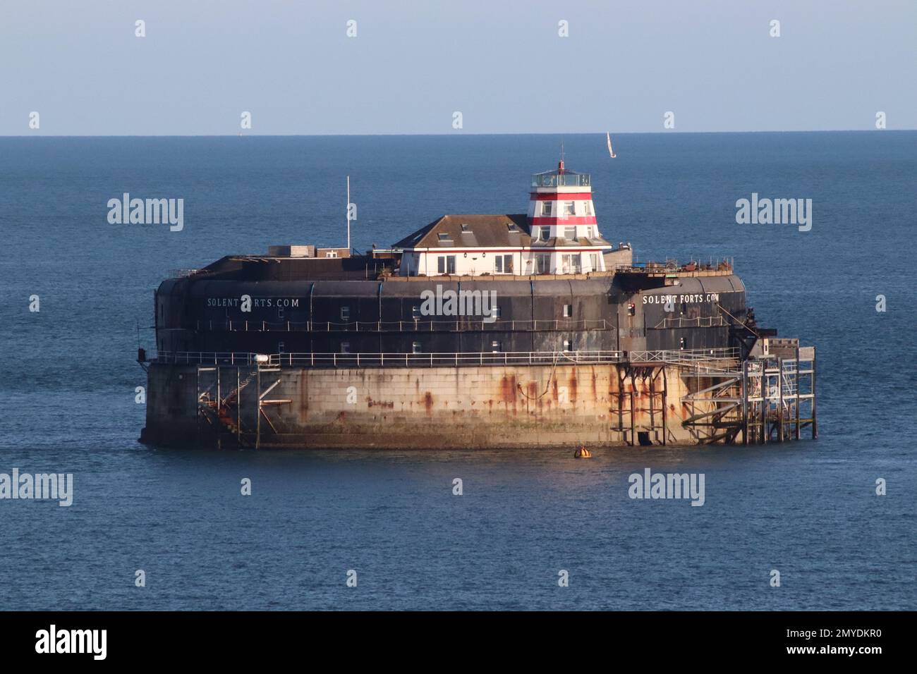 No Man's Land Fort, one of four Victorian Palmerston Sea Forts built to ...