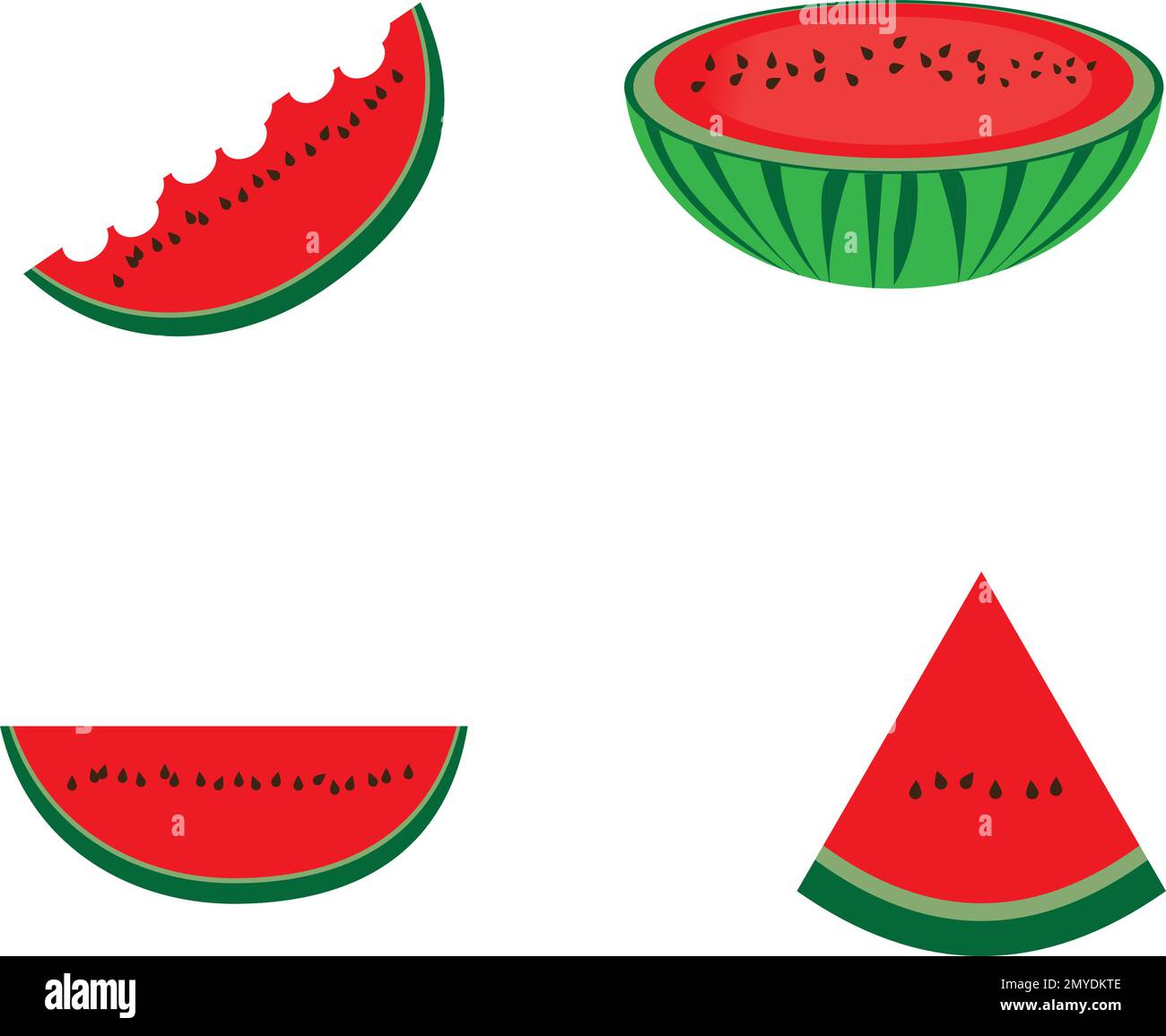 Watermelon icon logo vector illustration Stock Vector Image & Art - Alamy