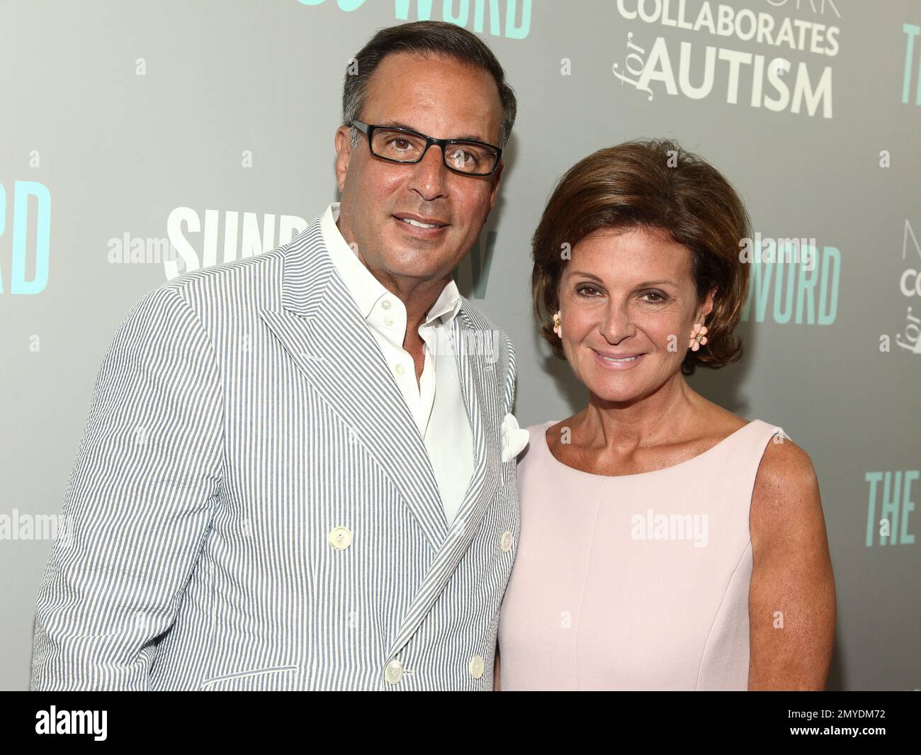 Harry Slatkin, left, and Laura Slatkin, right, attend a special ...