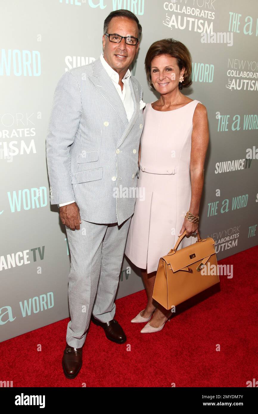 Harry Slatkin, left, and Laura Slatkin, right, attend a special ...