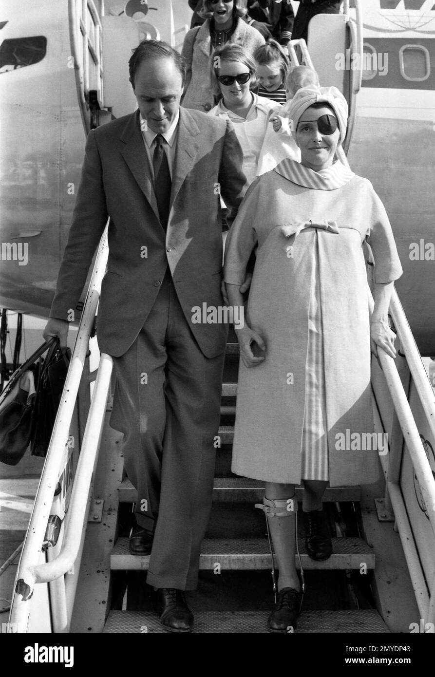 Wearing a patch over her left eye and a brace on her leg, American born ...