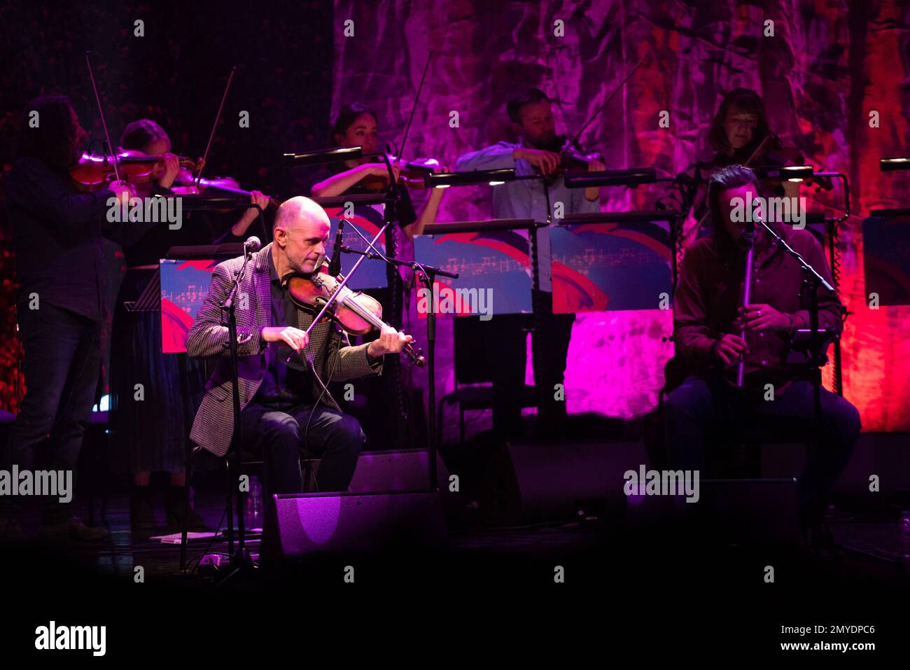Glasgow Scotland. Duncan Chisholm, Scottish fiddle player and composer ...