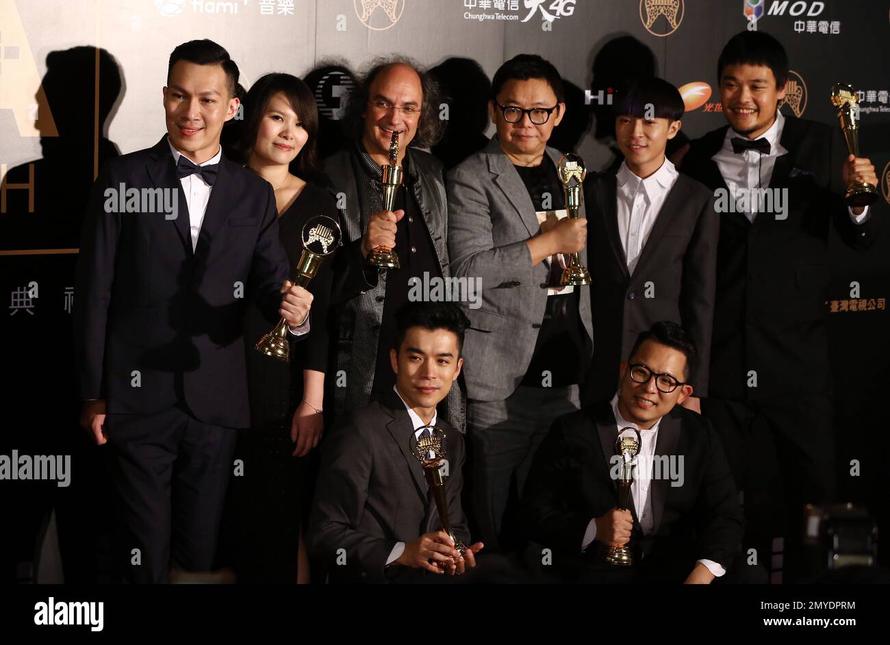 Taiwanese pop group Sodagreen hold their awards for the Best Band, Best ...