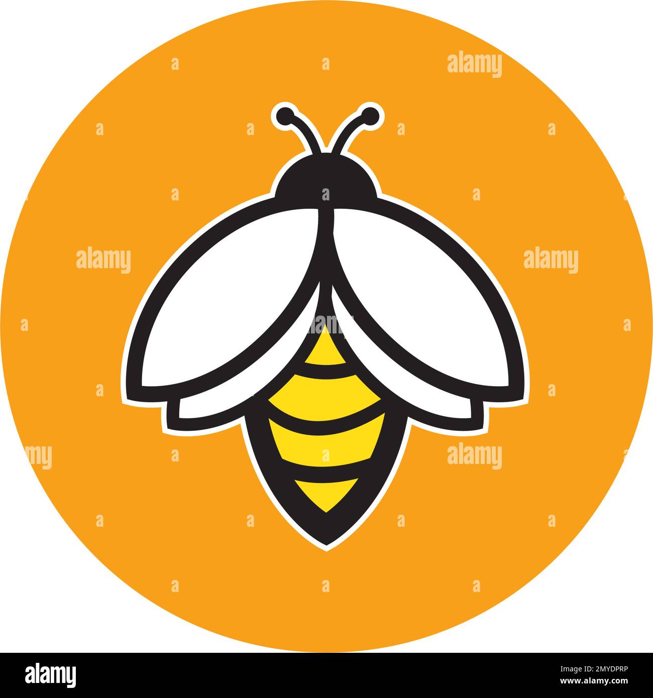 Bee logo vector illustration template design Stock Vector Image & Art ...