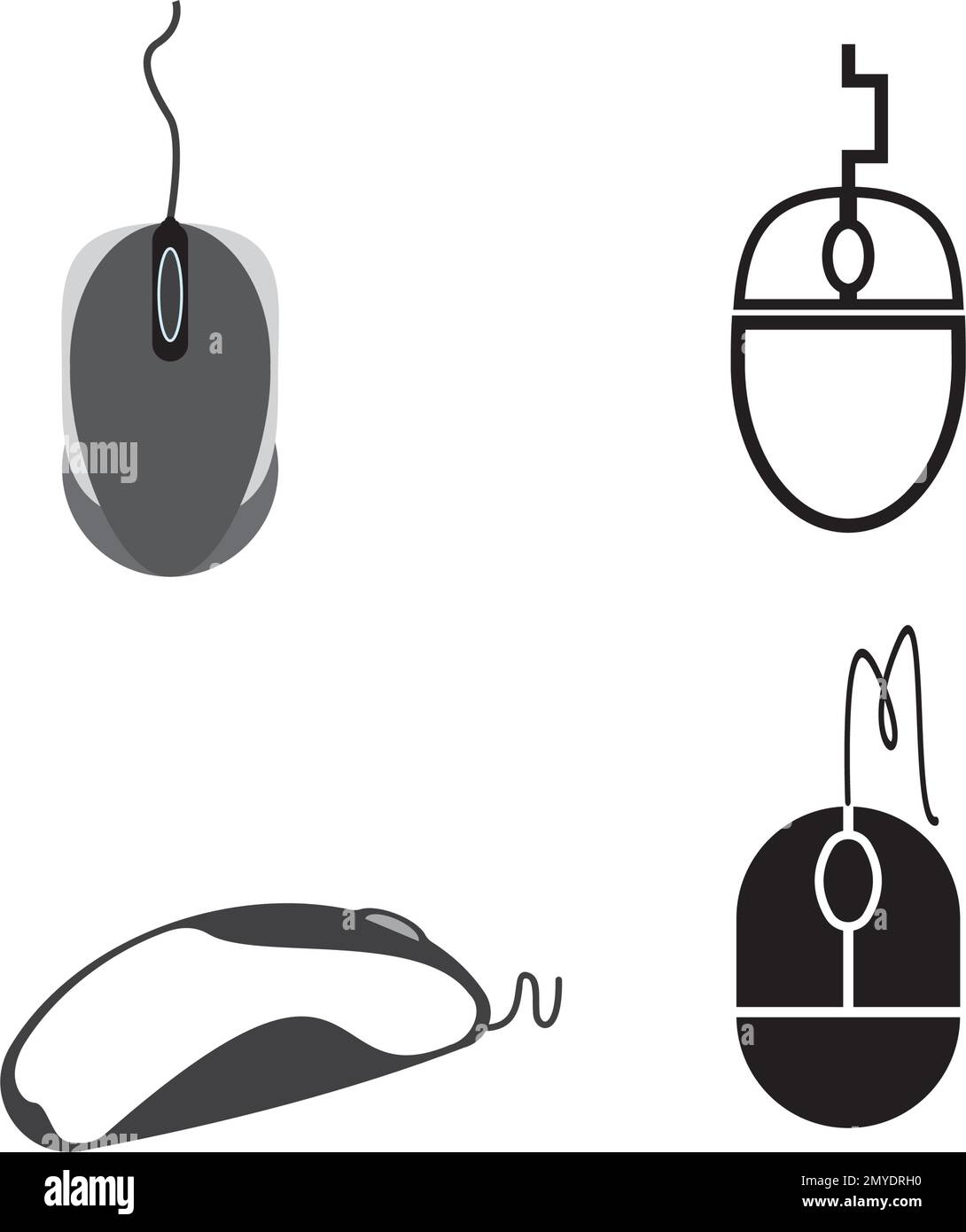 Computer mouse logo vector template design illustration Stock Vector ...