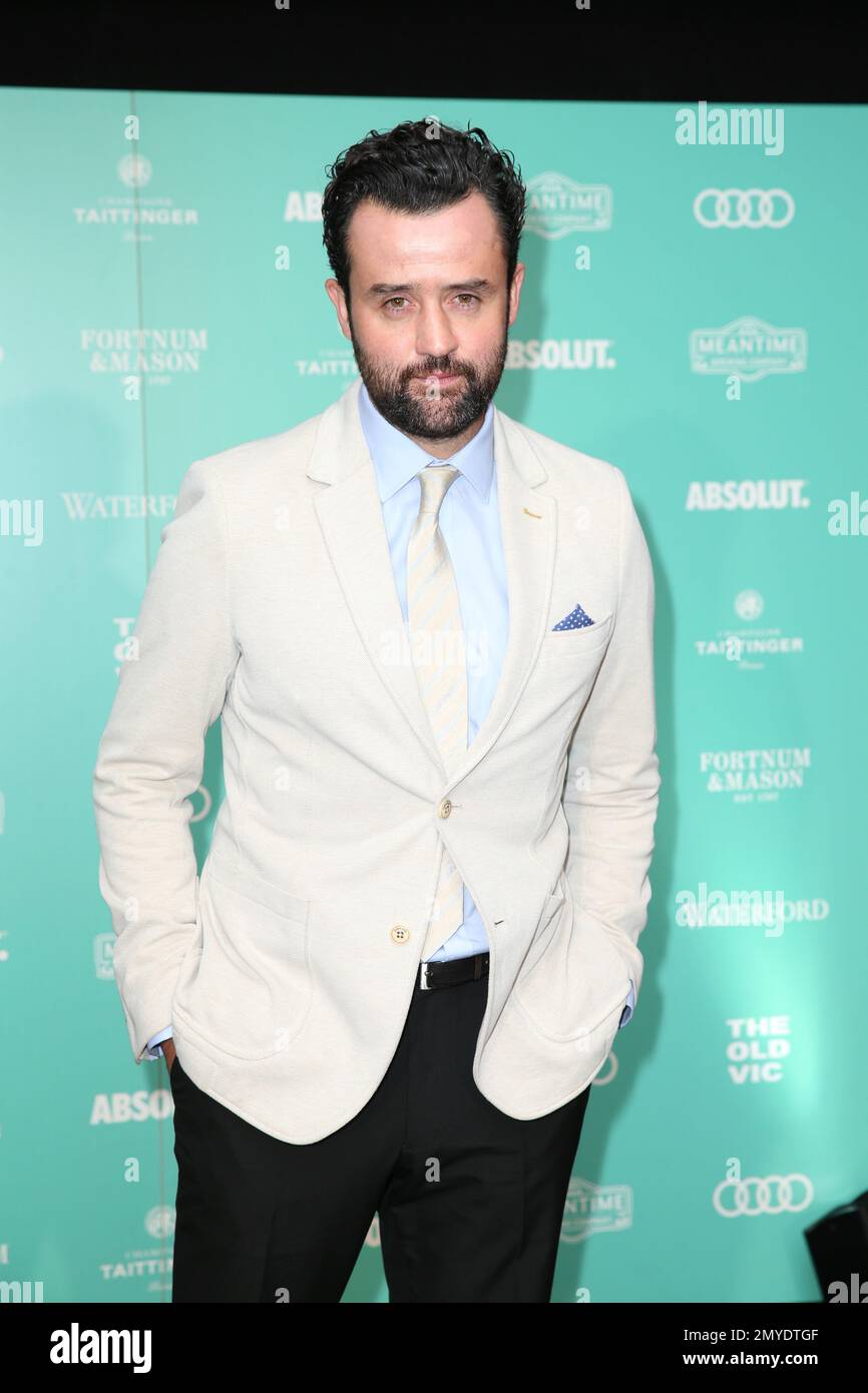 Actor Danny Mays poses for photographers upon arrival at the Old Vic ...
