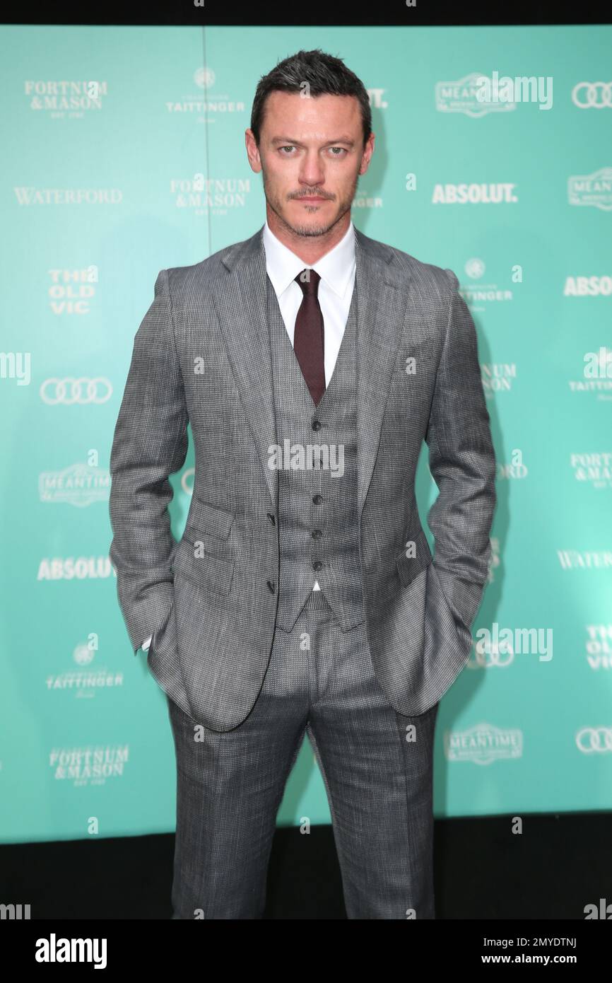 Actor Luke Evans poses for photographers upon arrival at the Old Vic ...