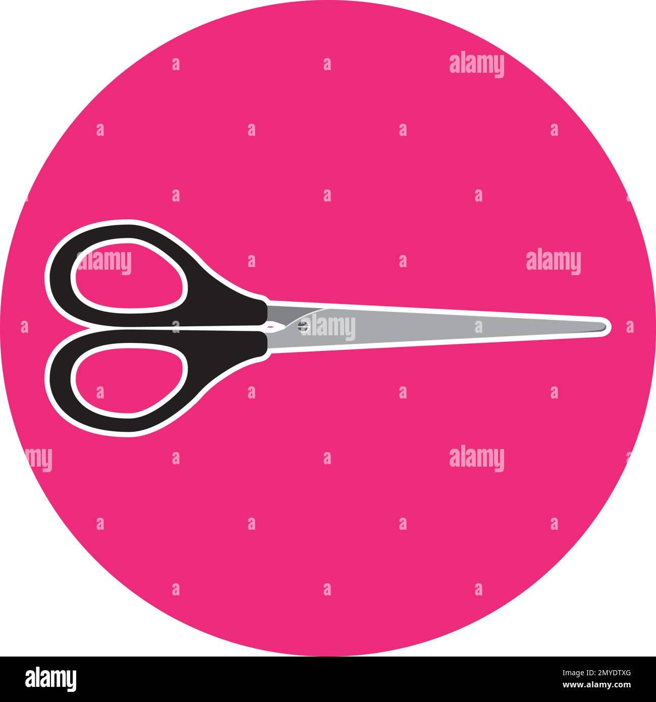 Scissors logo design symbol isolated on white background Stock Vector ...