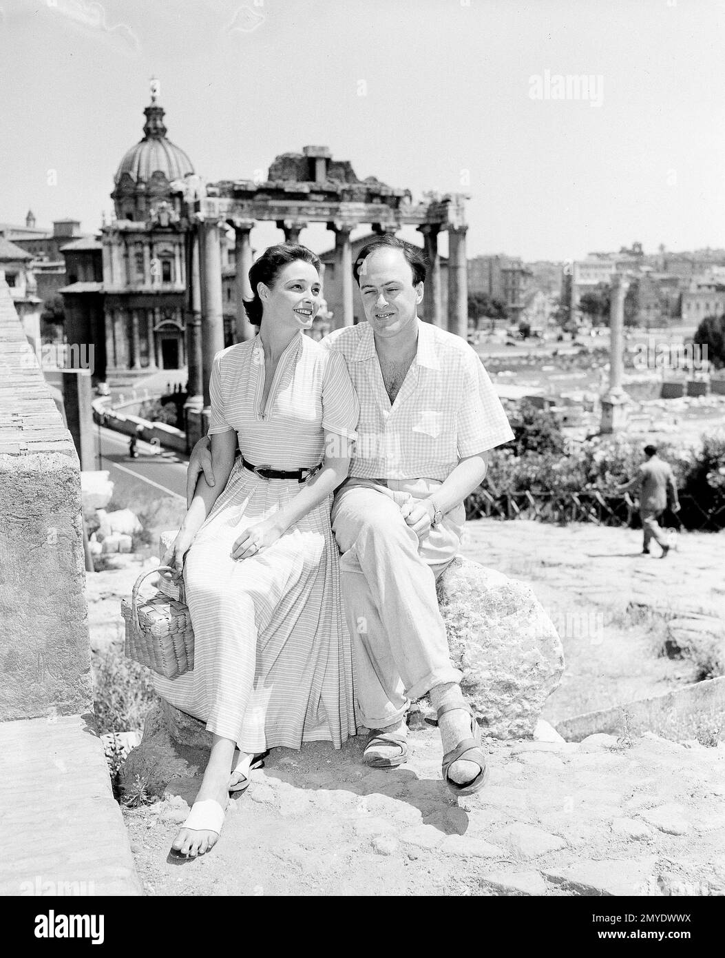 American actress Patricia Neal and her husband, author Roald Dahl, are ...