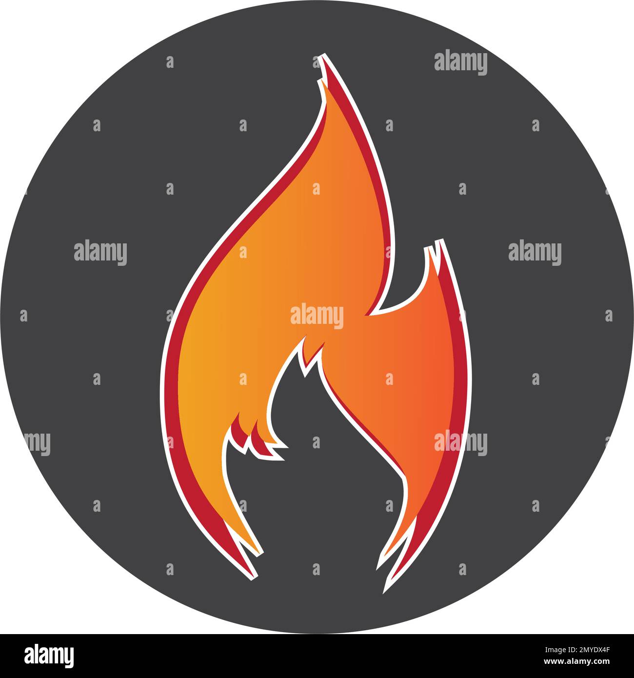 fire vector, logo element, fire icon isolated design illustration Stock ...