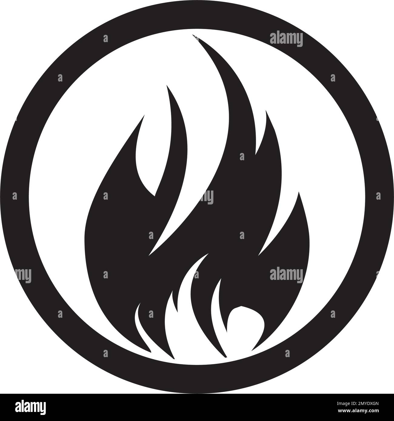 fire vector, logo element, fire icon isolated design illustration Stock ...