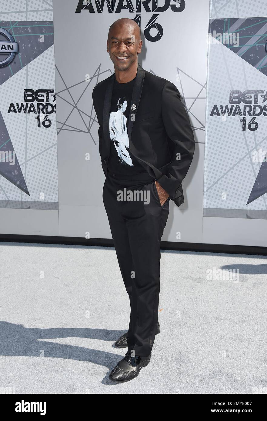 Stephen Hill, BET president of programming, arrives at the BET Awards ...