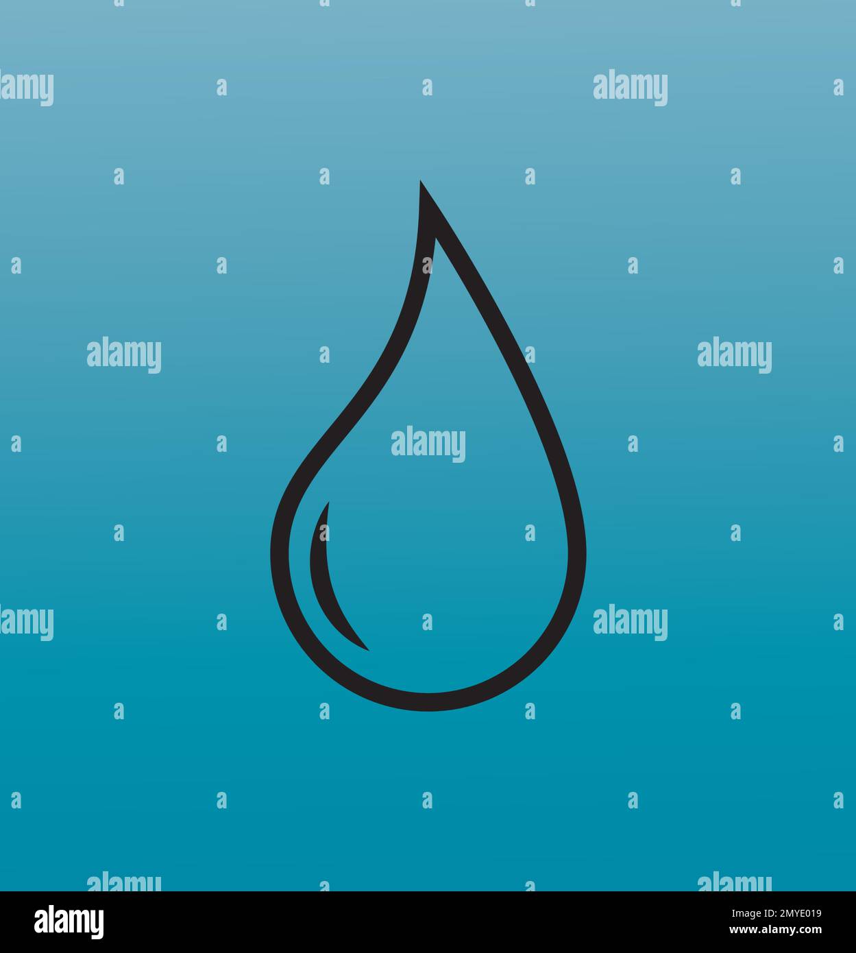 Water drop ripple splash Stock Vector Images - Alamy
