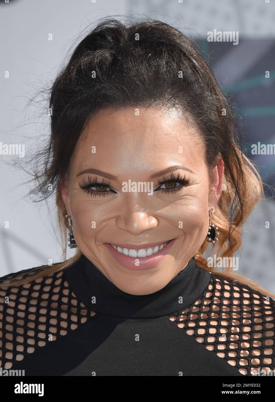 Tisha Campbell-Martin arrives at the BET Awards at the Microsoft ...