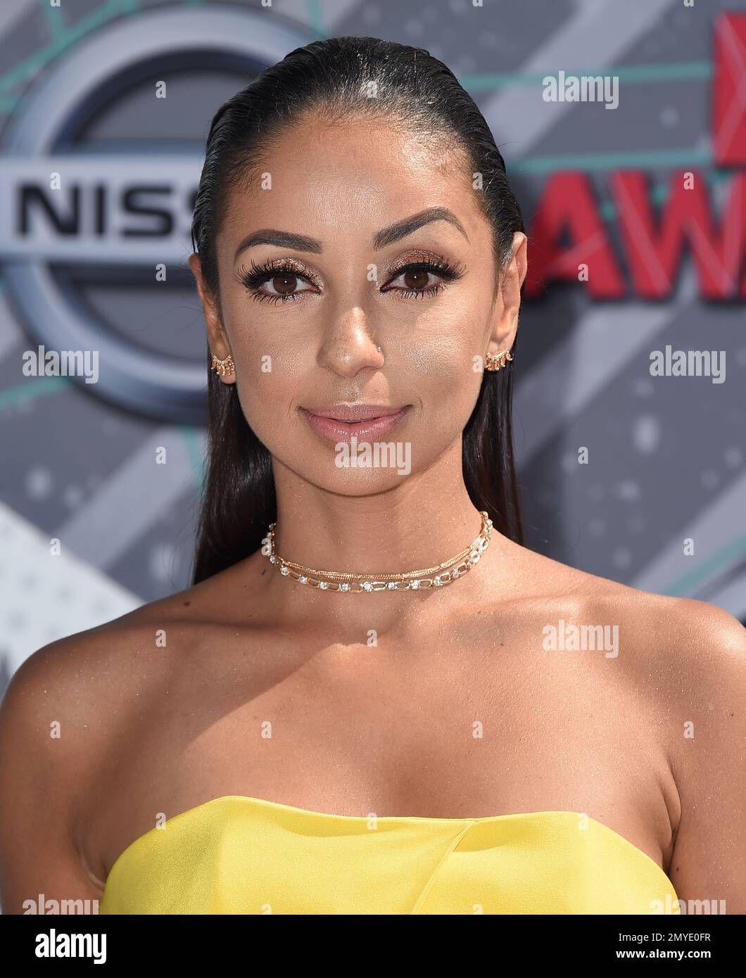 Mya arrives at the BET Awards at the Microsoft Theater on Sunday, June ...