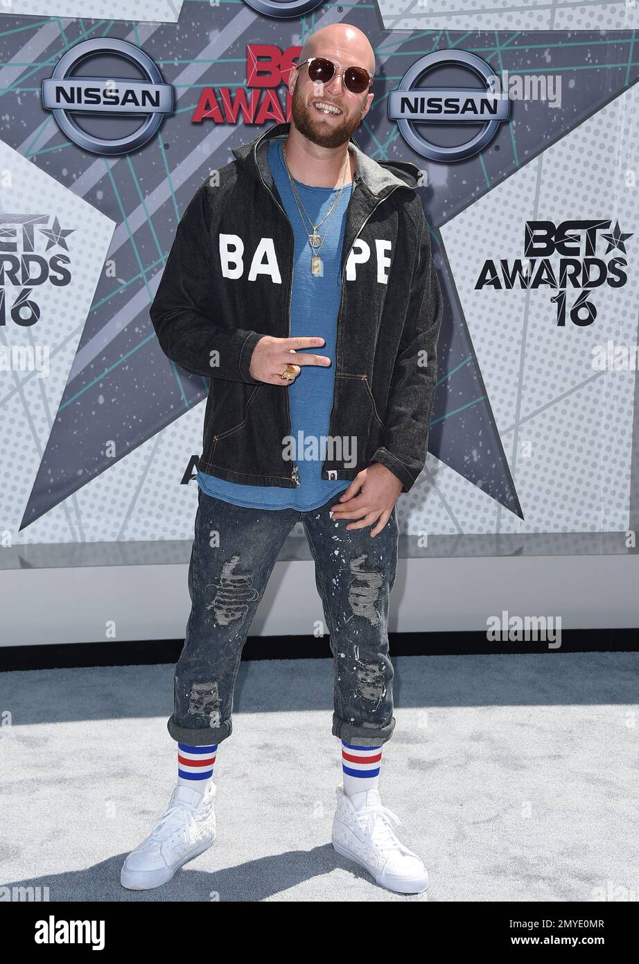 Colin Tilley arrives at the BET Awards at the Microsoft Theater on ...