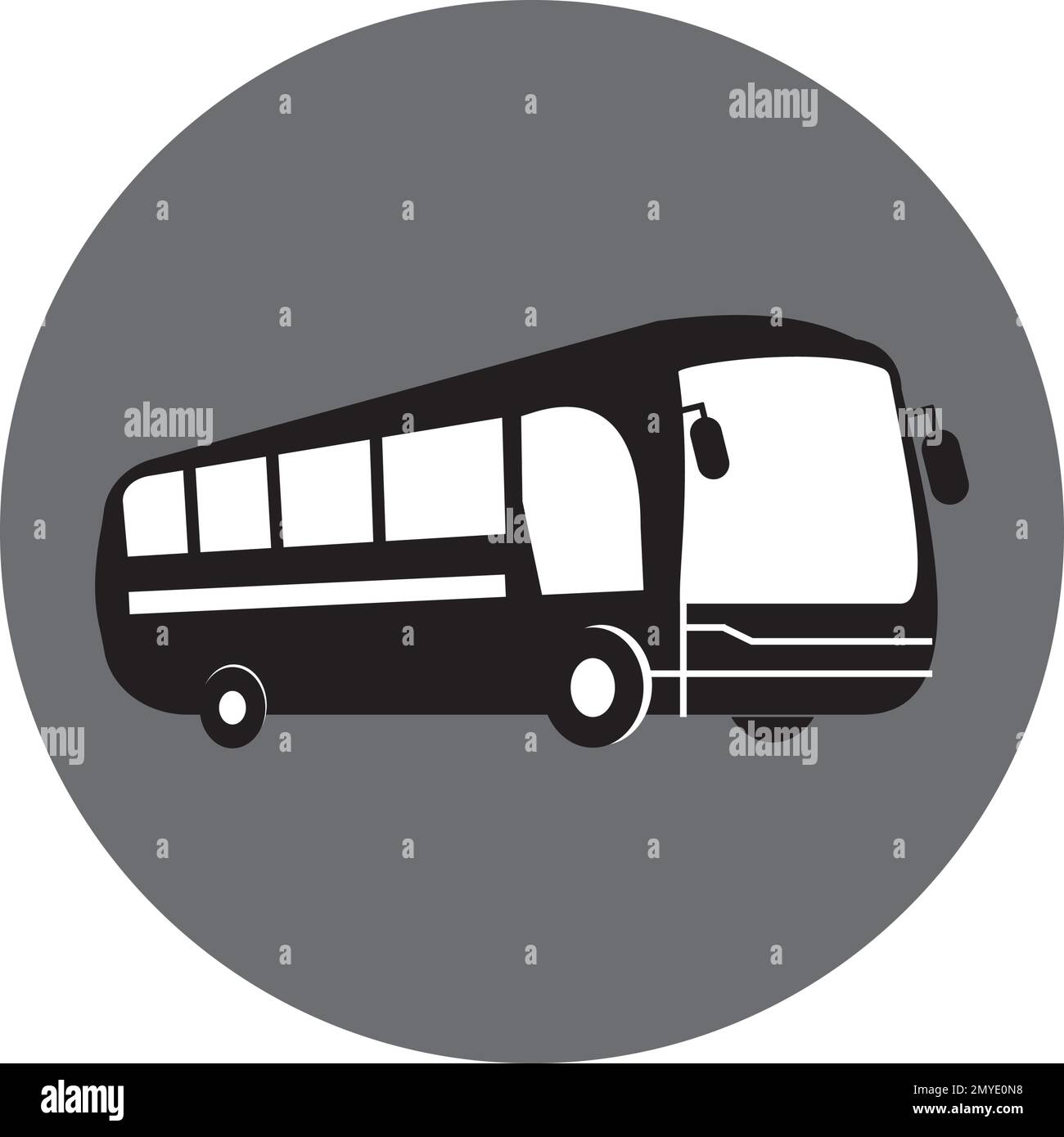 Bus Icon, Bus Vector Art Illustration template design Stock Vector ...
