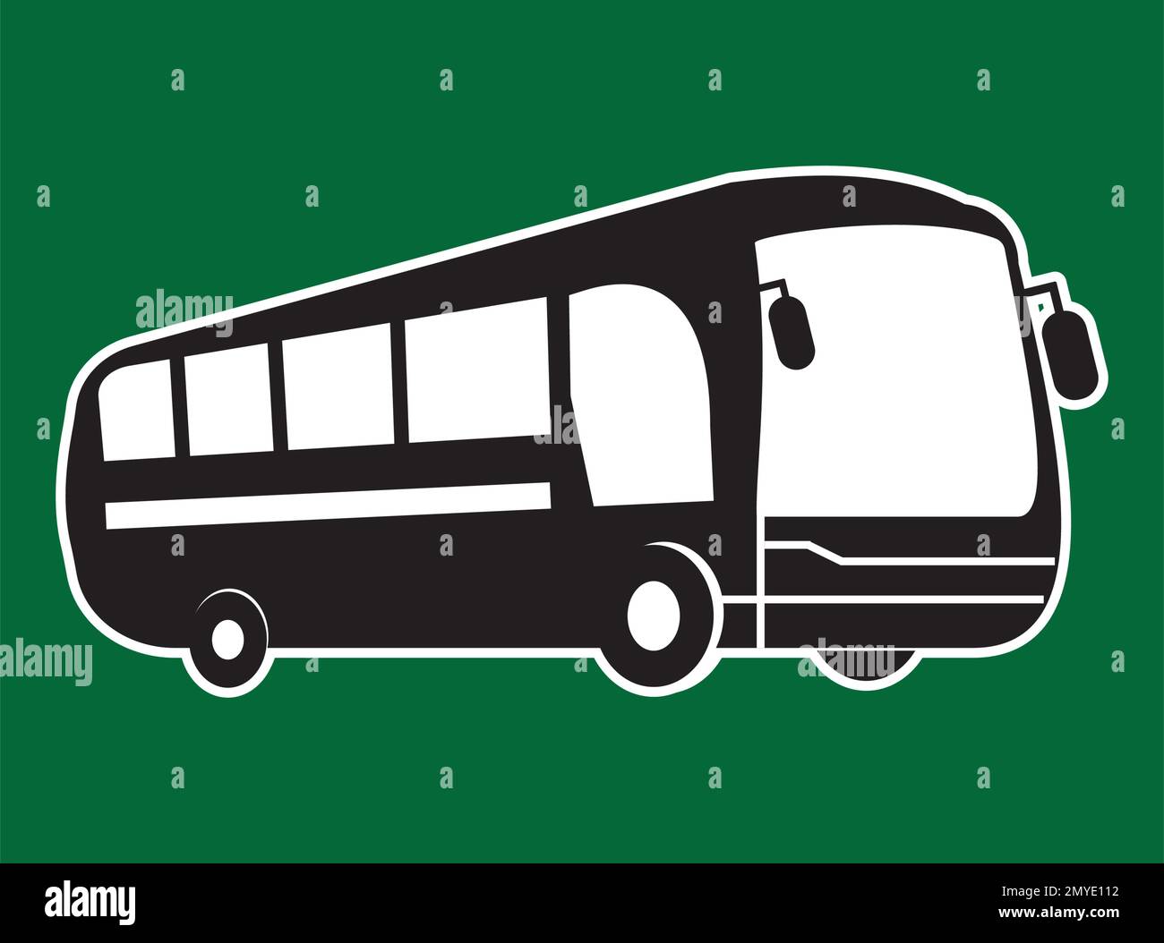 Bus Icon, Bus Vector Art Illustration template design Stock Vector ...