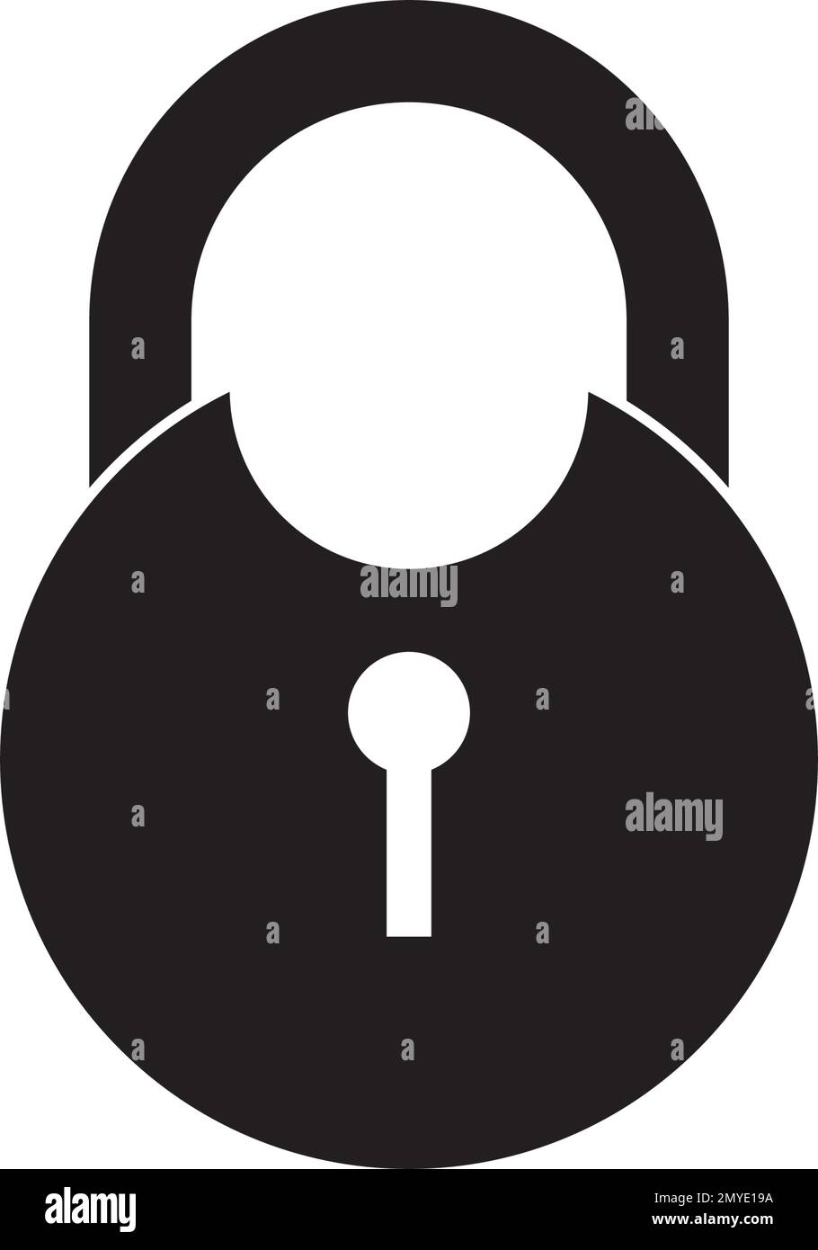 Padlock - Vector icon isolated template design illustration Stock ...