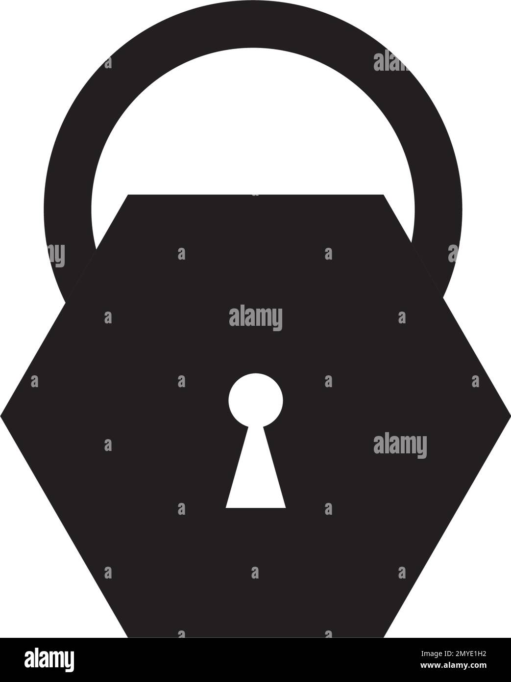 Padlock - Vector icon isolated template design illustration Stock ...