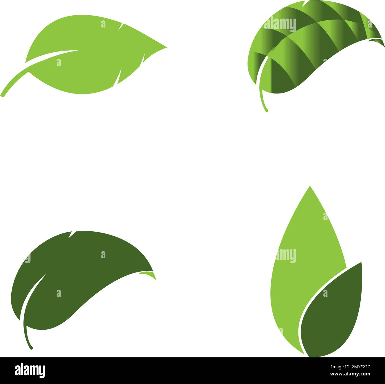 leaf logo vector template design illustration Stock Vector Image & Art ...