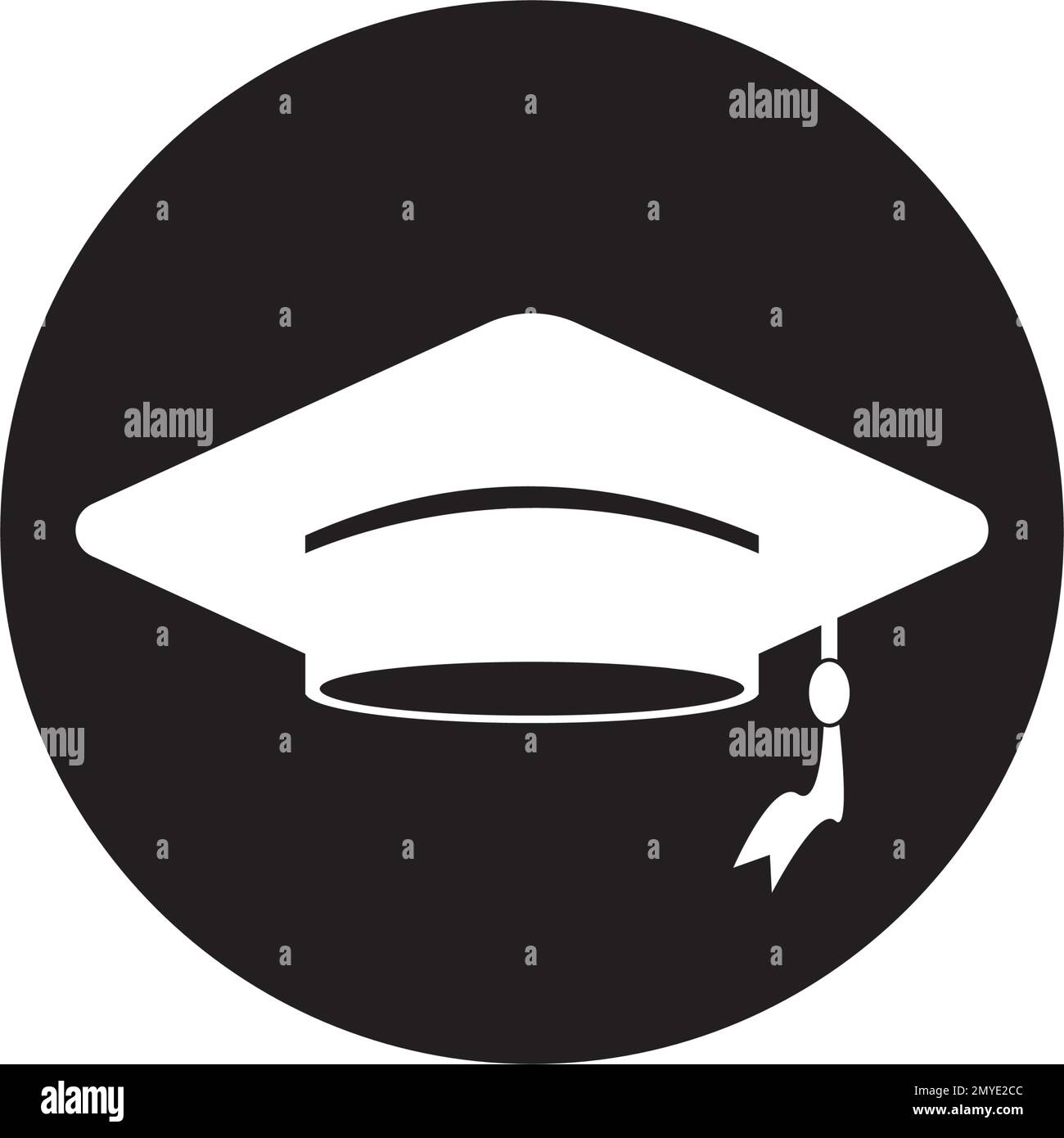 Graduation hat vector icon isolated on white background Stock Vector ...